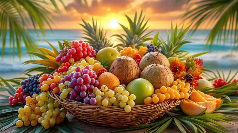 Oceanic Fruits Guide: From Sea Grapes to Tropical Coconuts - FitforTheSoul