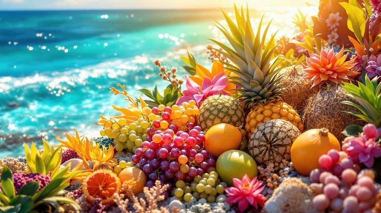 Oceanic Fruits Guide: From Sea Grapes to Tropical Coconuts - FitforTheSoul
